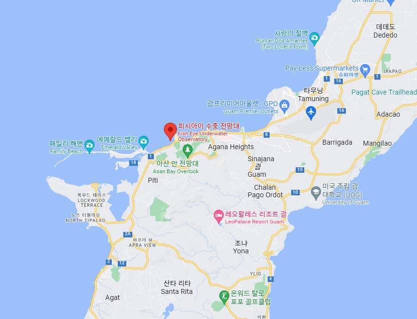 괌 피쉬아이 돌핀크루즈선택스노쿨링해중전망대점심부페